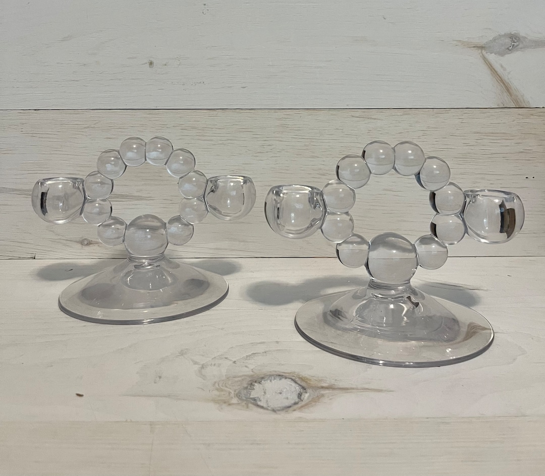Vintage Imperial Glass candlewick Pattern Glass Bubble 2 - Etsy