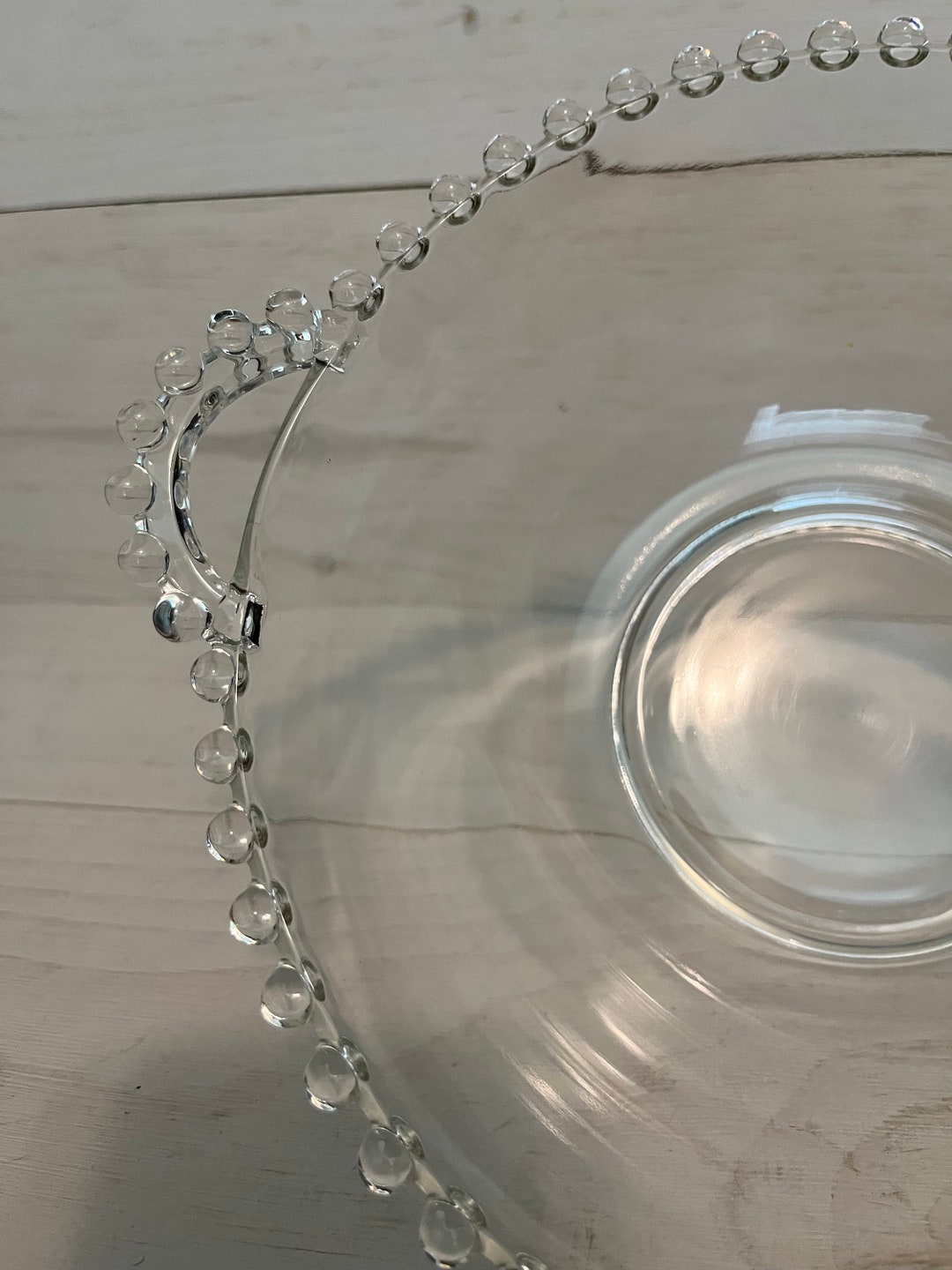 Vintage 1940s candlewick Pattern Imperial Glass Bowl With Handles 8 ...