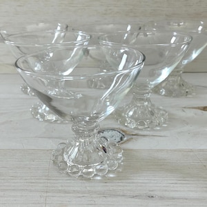 Vintage Anchor Hocking Boopie Bubble Glass - Retro Footed Glass - Etsy
