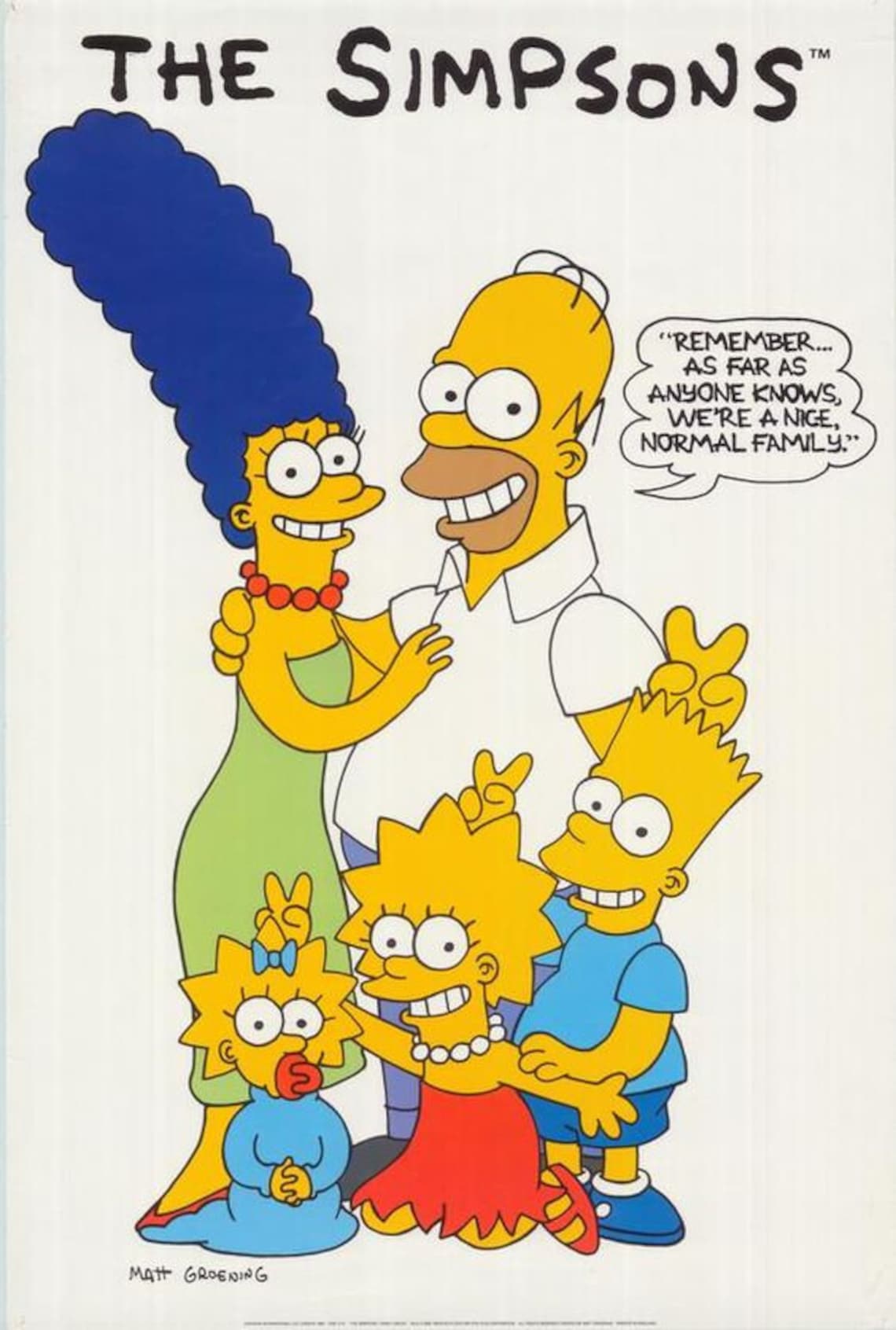 RARE Original Vintage 1990 Simpsons Family Show Poster - Etsy