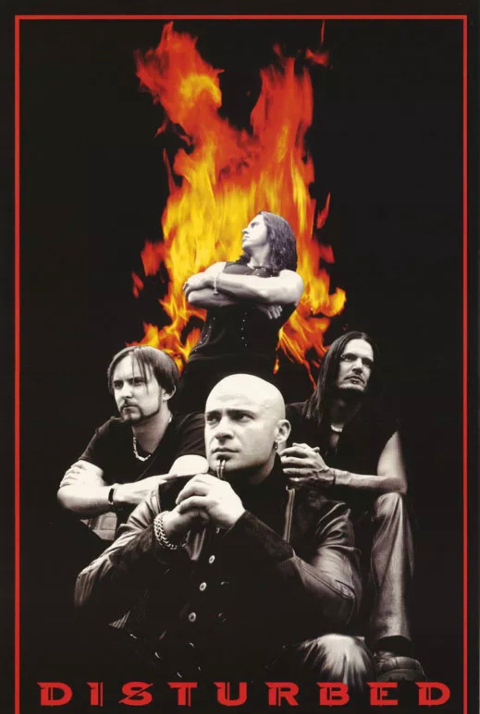 RARE Original Vintage 2002 Disturbed Band Music Poster - Etsy