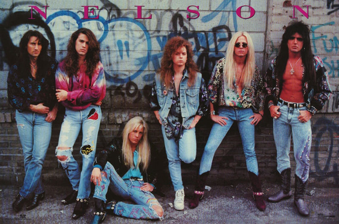 RARE Original Vintage 1989 Nelson Band Music Poster - Etsy