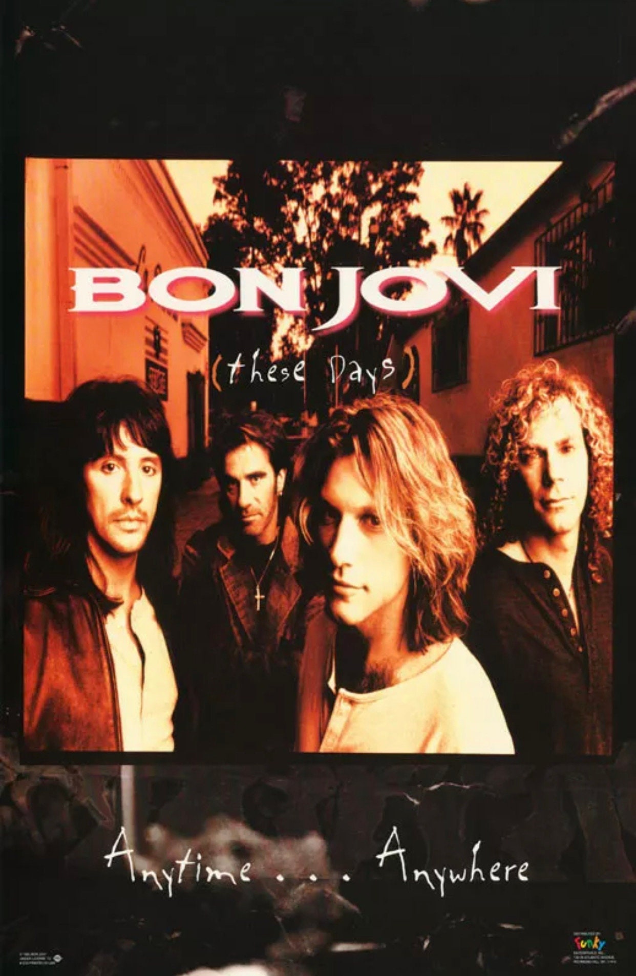 RARE Original Vintage 1995 Bon Jovi Music Poster | Etsy