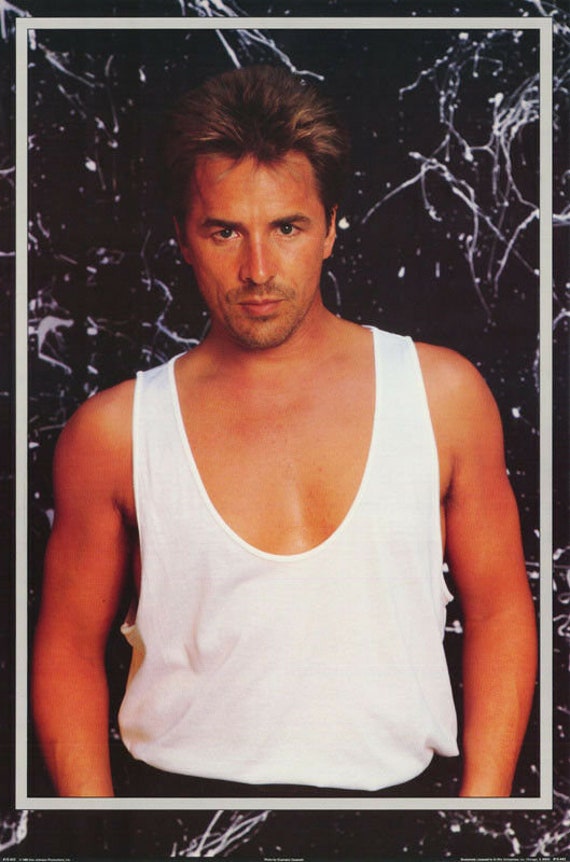 RARE Original Vintage 1986 Miami Vice Don Johnson Show Poster | Etsy