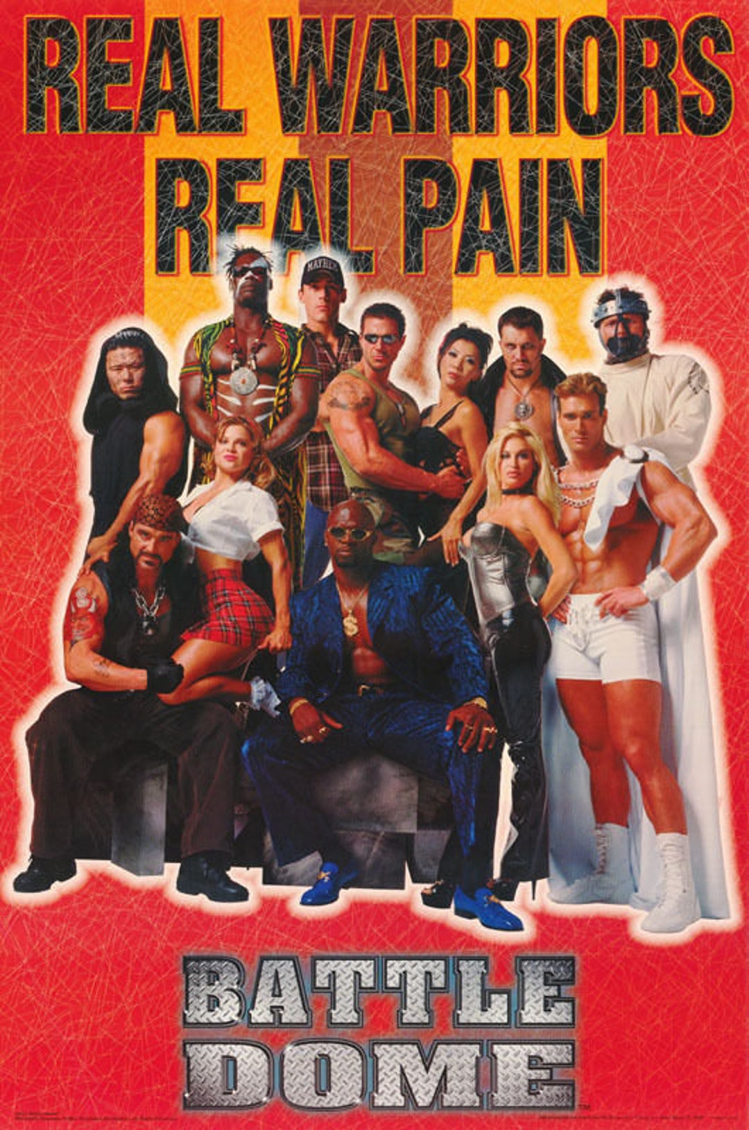 RARE Original Vintage 2000 Battle Dome TV Show Poster - Etsy