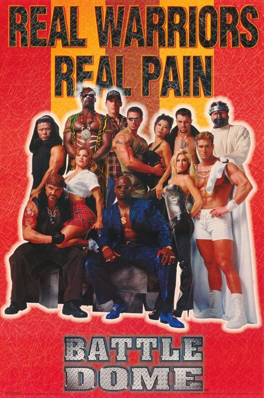 RARE Original Vintage 2000 Battle Dome TV Show Poster - Etsy