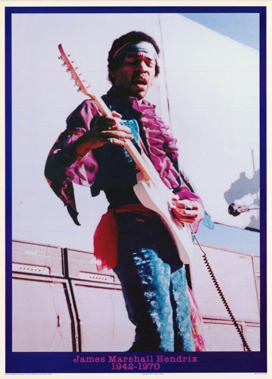 RARE Original Vintage 1999 Jimi Hendrix Psychedelic Rock Music - Etsy