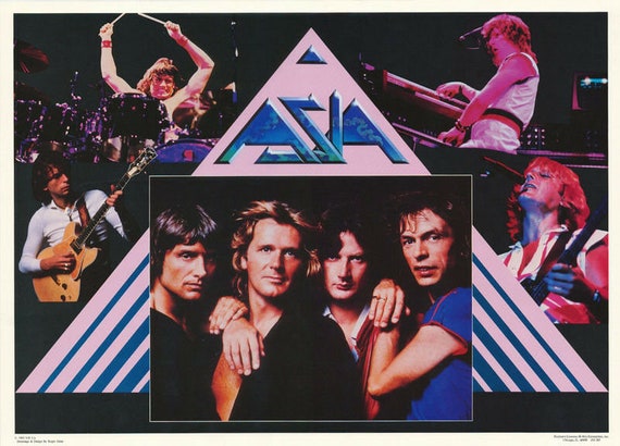 RARE Original Vintage 1983 Asia Band Music Poster | Etsy