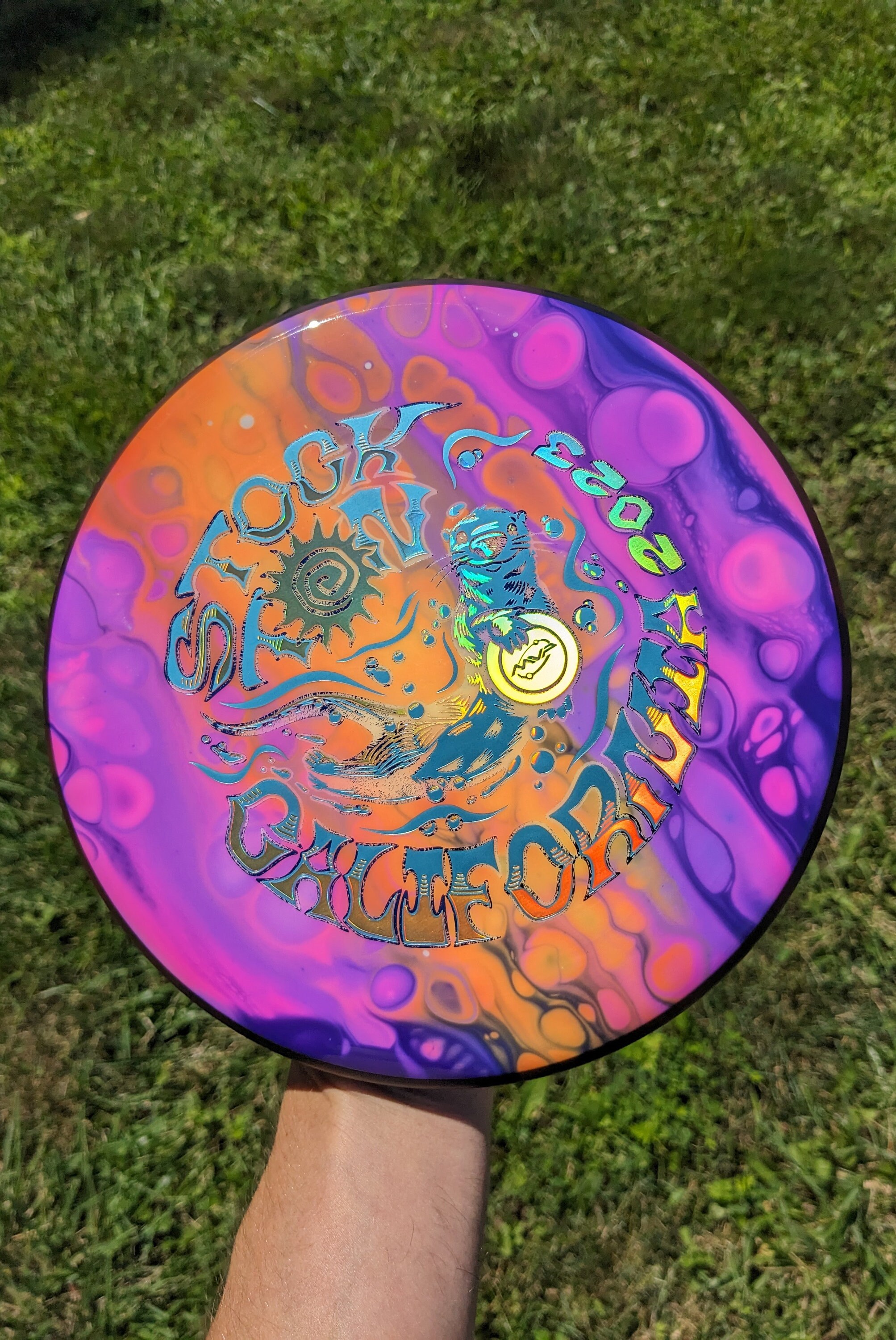 Captain America Dyed Disc Golf