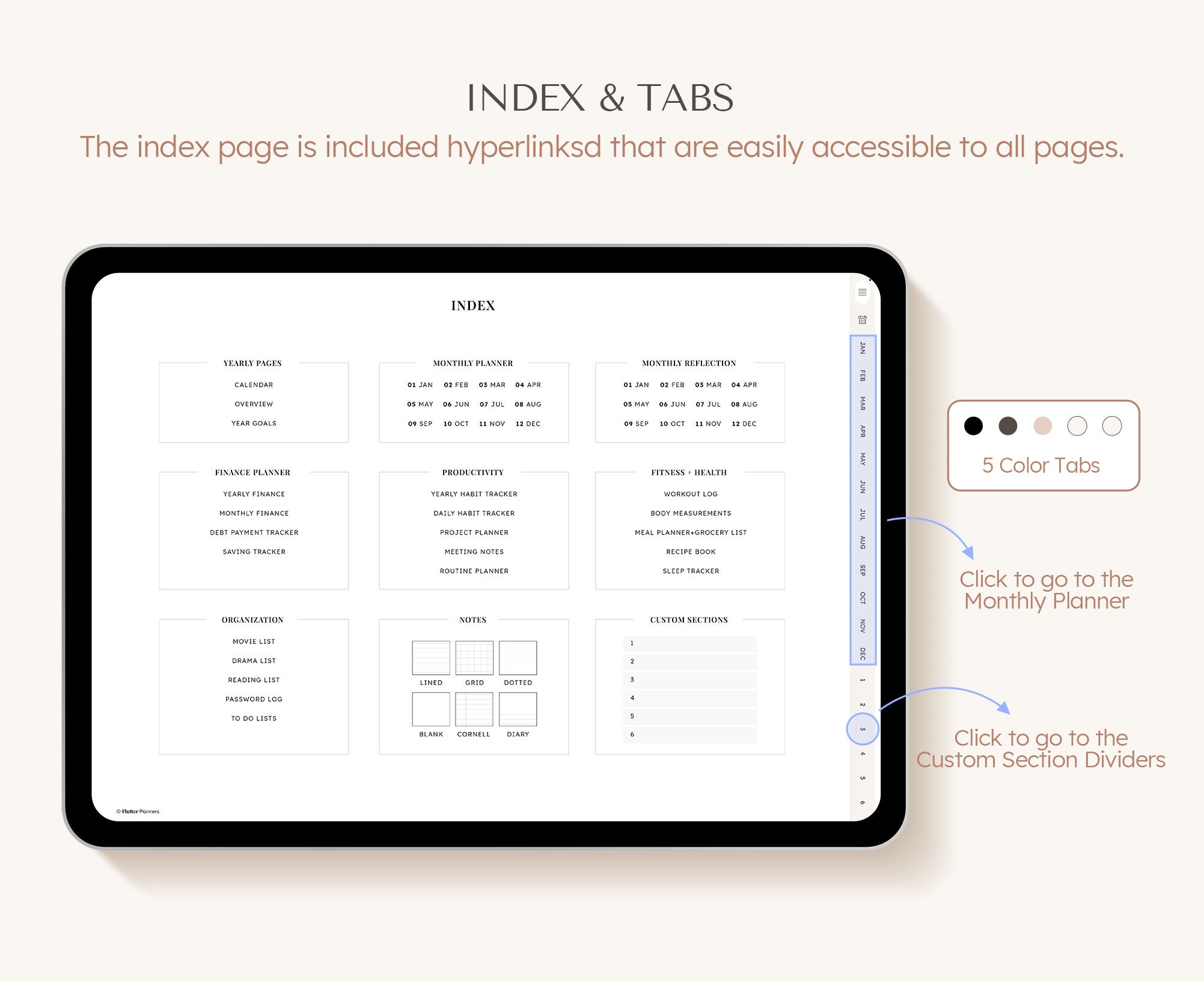 2023 Digital Planner for Goodnotes Notability iPad - Etsy