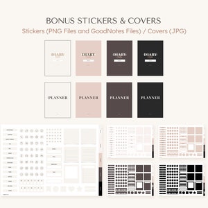 Portrait Undated Digital Planner Goodnotes, Notability iPad Planner ...