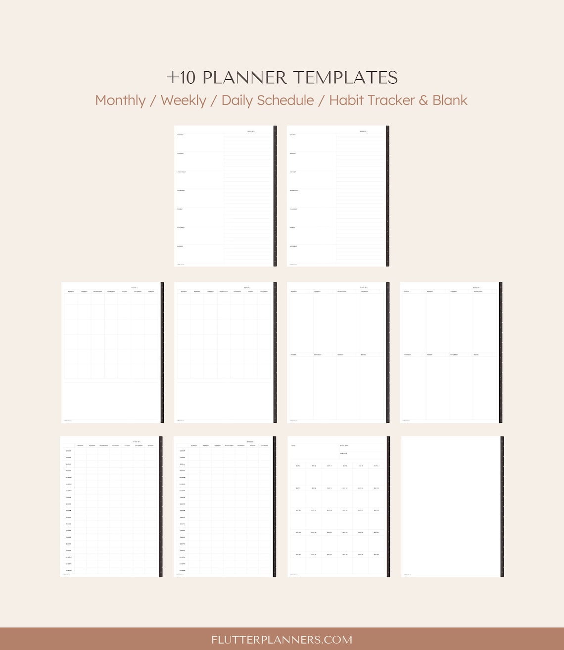 Digital Notebook for Goodnotes & Notability 12 Hyperlinked Tabs for ...