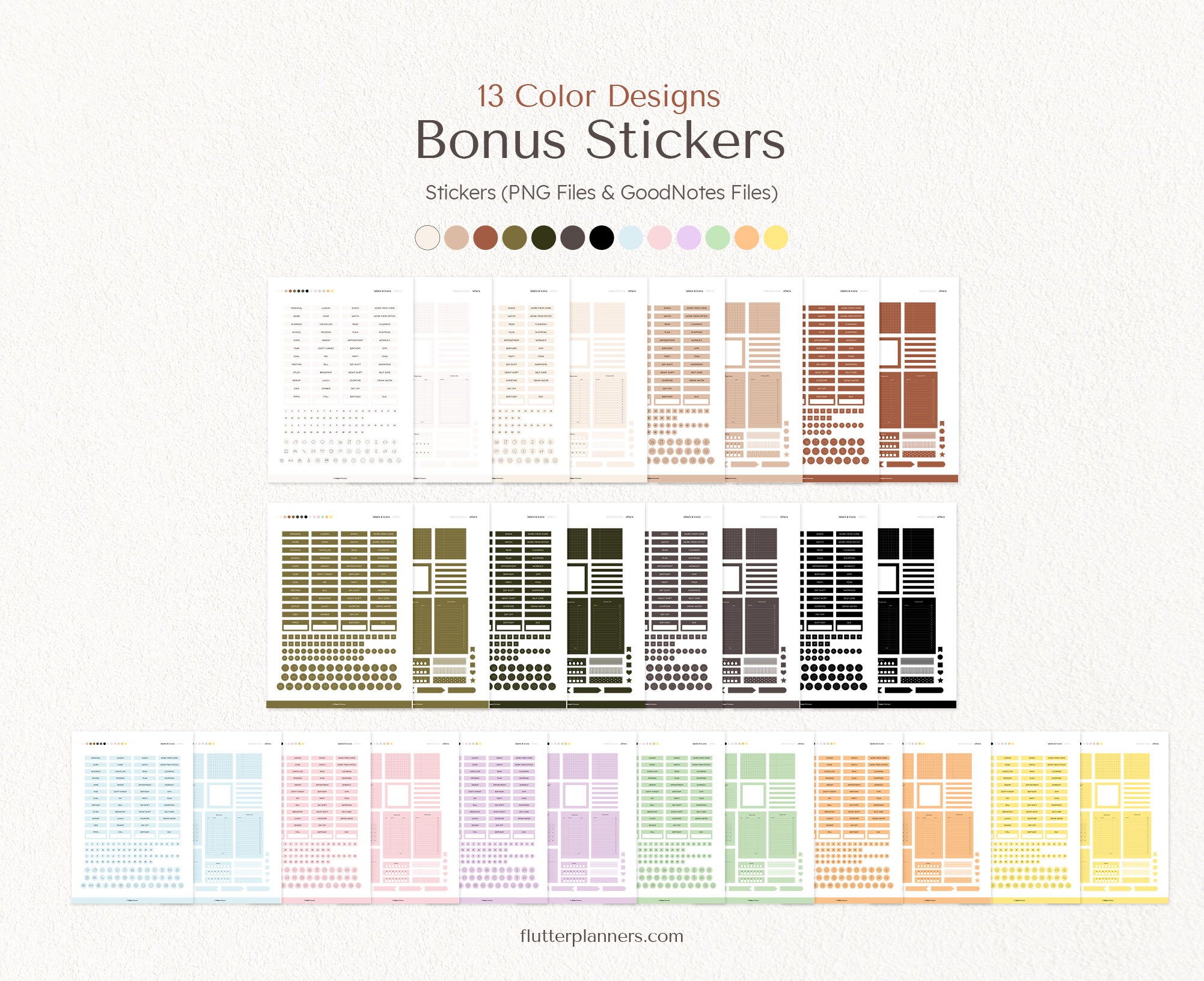 Dark Mode Digital Notebook for Goodnotes & Notability | 12 Hyperlinked ...