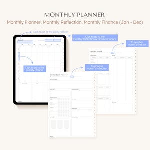 Portrait Undated Digital Planner Goodnotes, Notability iPad Planner ...