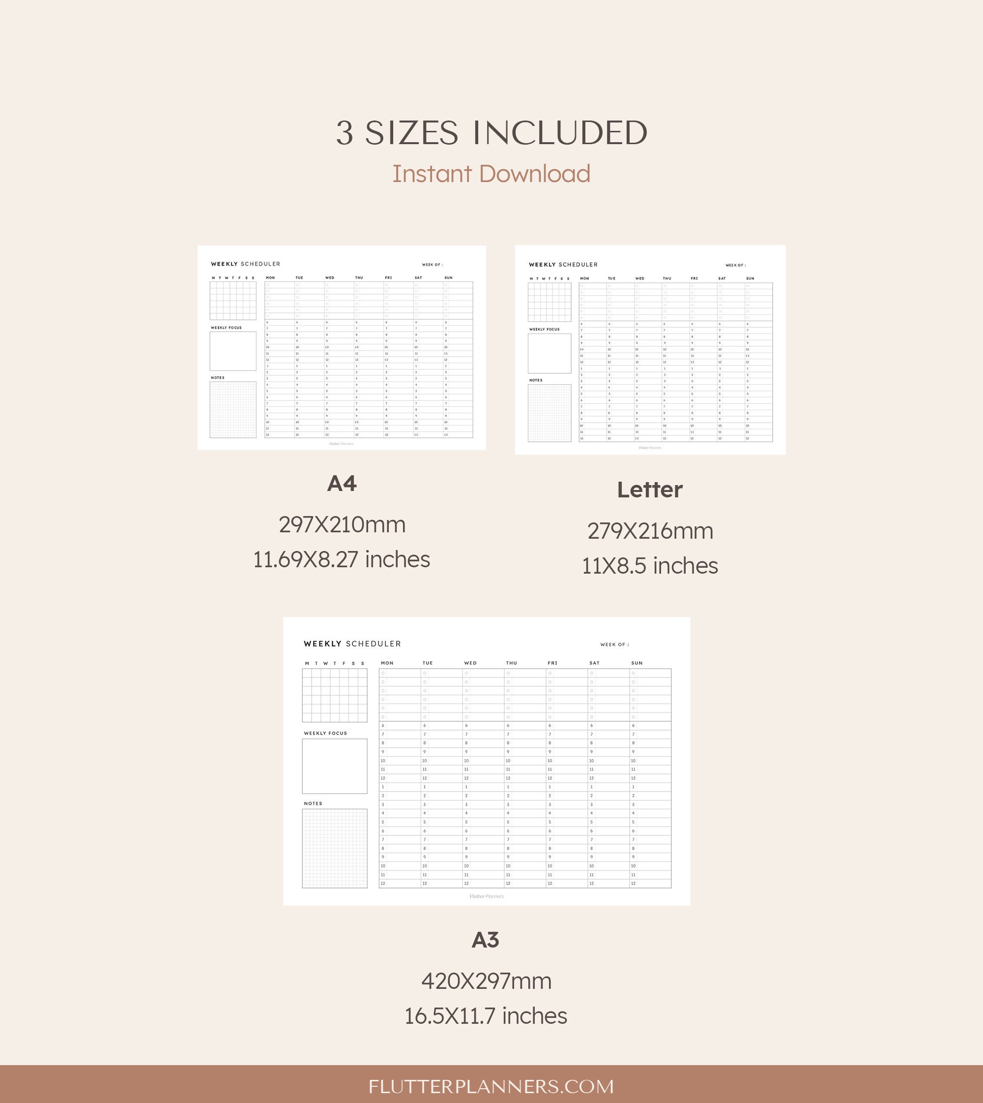 Weekly Scheduler Printable Weekly Timetable With to Do List - Etsy