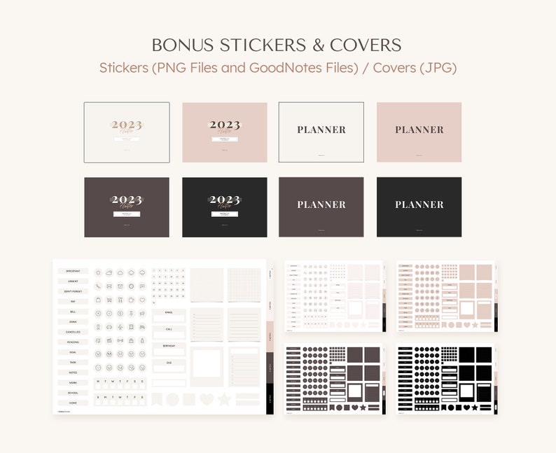 2023 Digital Planner for Goodnotes Notability iPad - Etsy