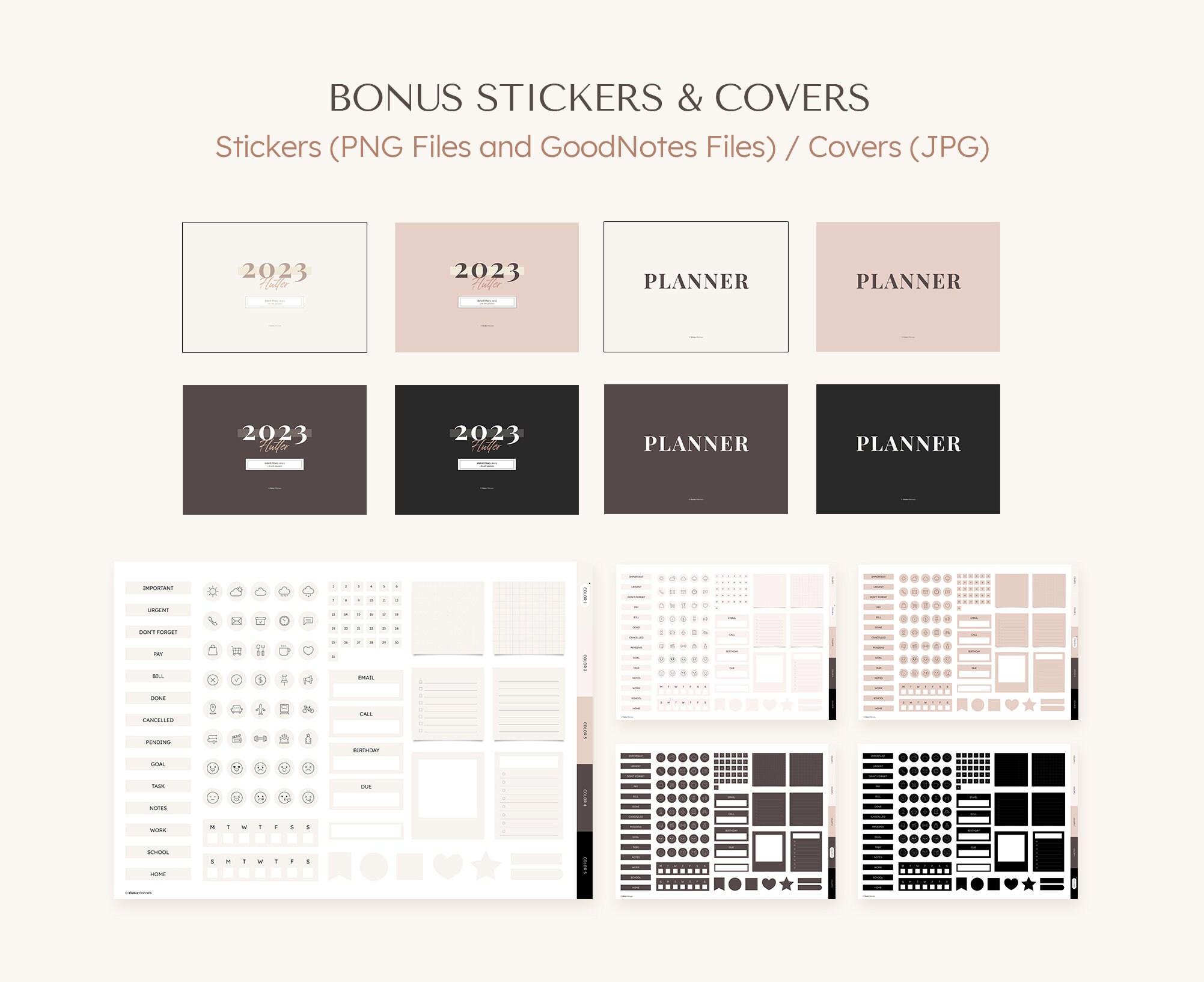 2023 Digital Planner for Goodnotes Notability iPad - Etsy