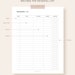 Reading Log Printable | Minimal Reading List Tracker Template, Reading ...