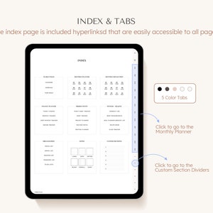 Portrait Undated Digital Planner Goodnotes, Notability iPad Planner ...