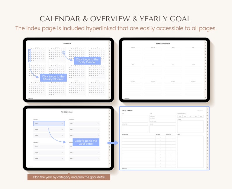 2023 Digital Planner for Goodnotes Notability iPad - Etsy