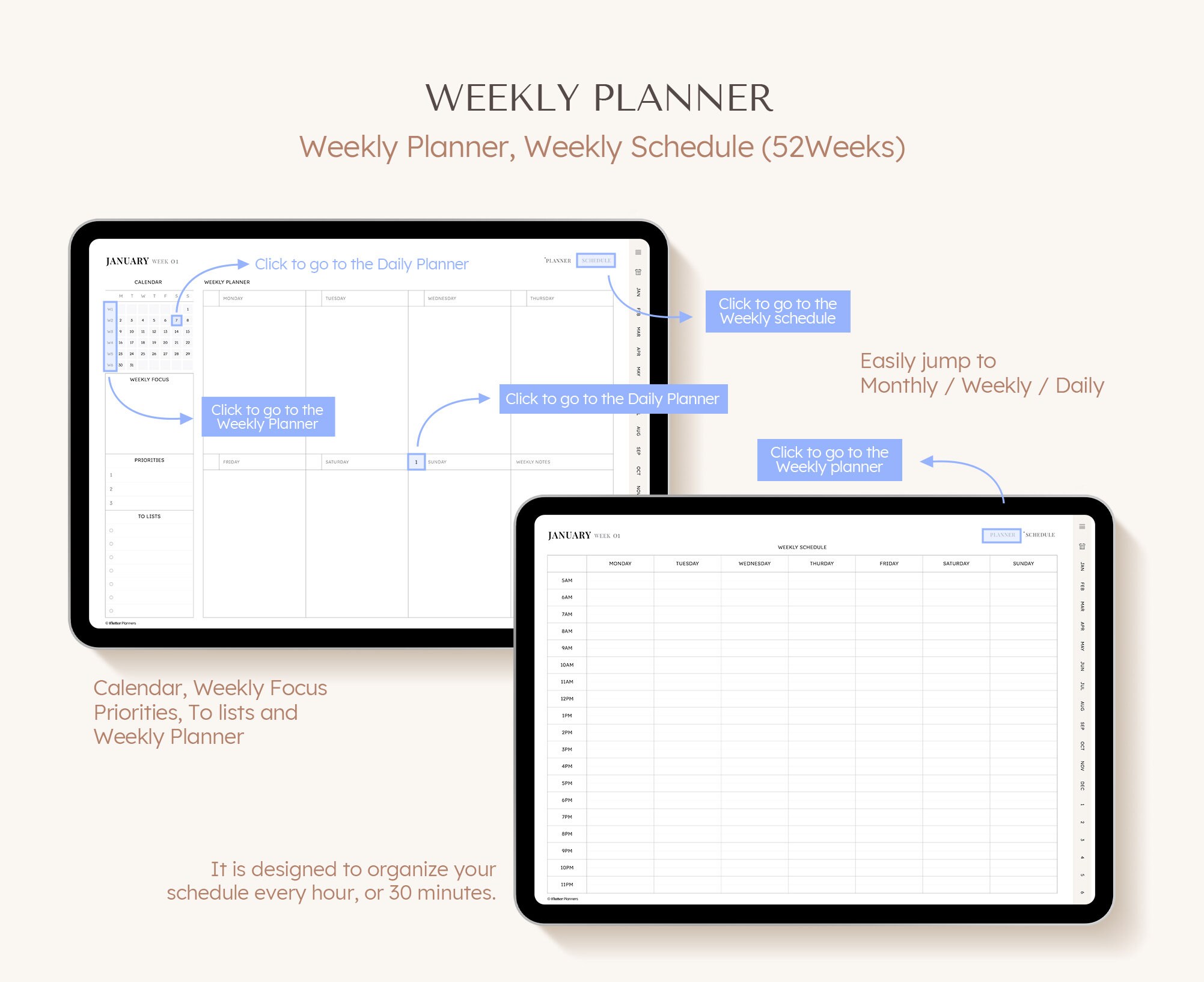2023 Digital Planner for Goodnotes Notability iPad - Etsy