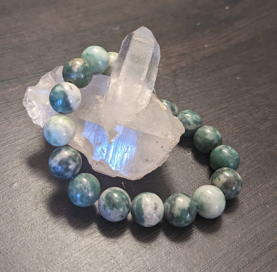 Qinghai Jade Beaded Bracelet - Etsy