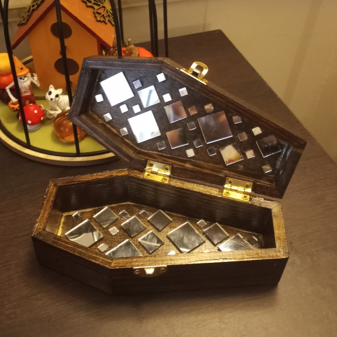 Mirrored Return to Sender Coffin Box | Banishing Coffin Box - Etsy