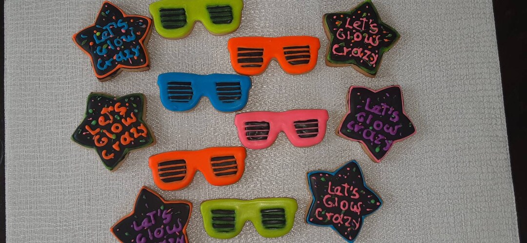 Glow in the Dark / Neon Sugar Cookies - Etsy