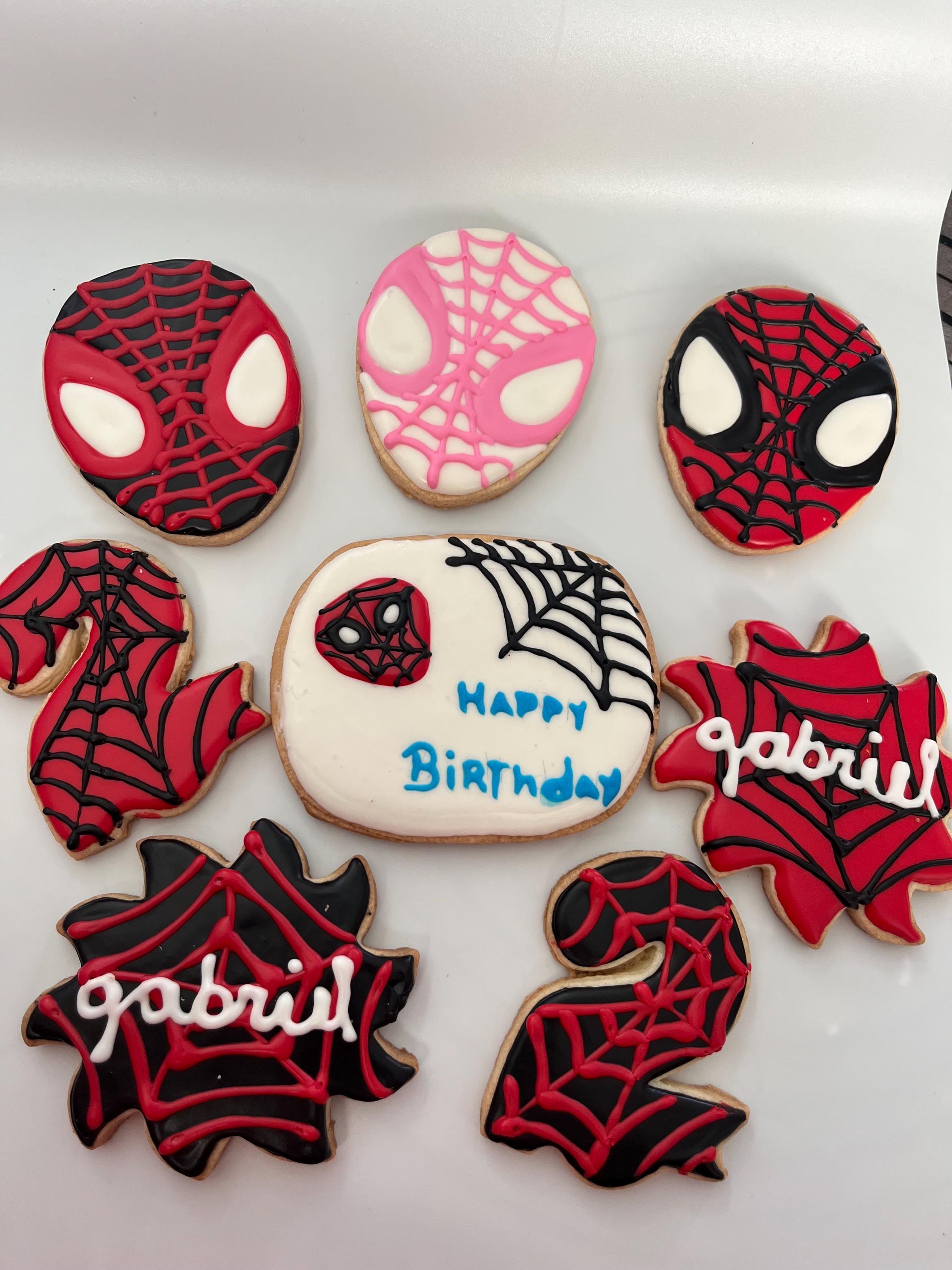 Spiderman Sugar Cookies - Etsy