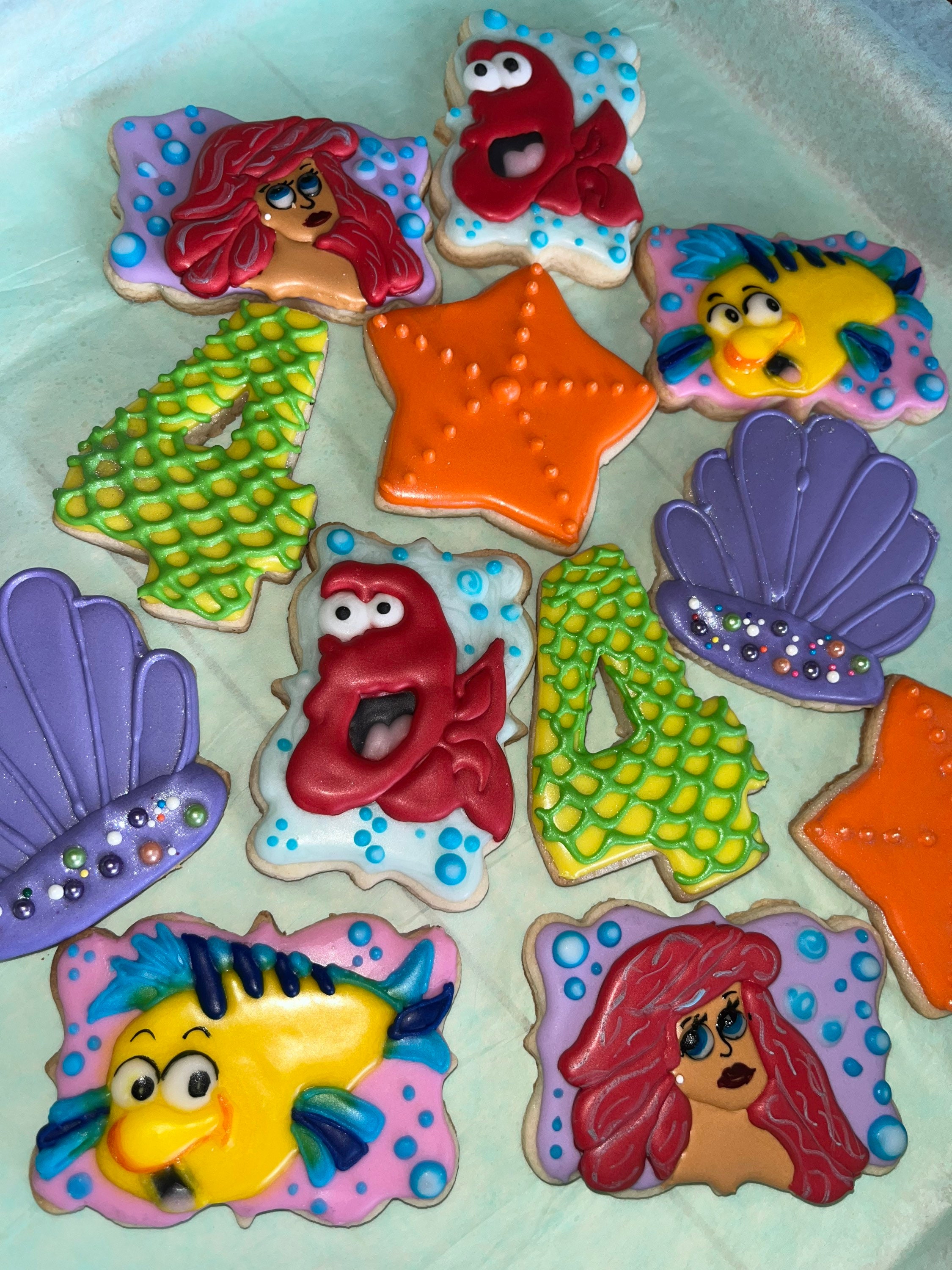 The Little Mermaid/ La Sirenita Sugar Cookies - Etsy Australia