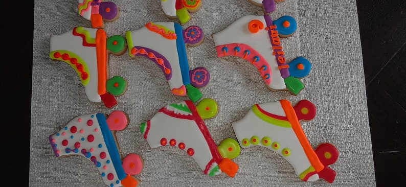 Roller Skate Neon Sugar Cookies - Etsy