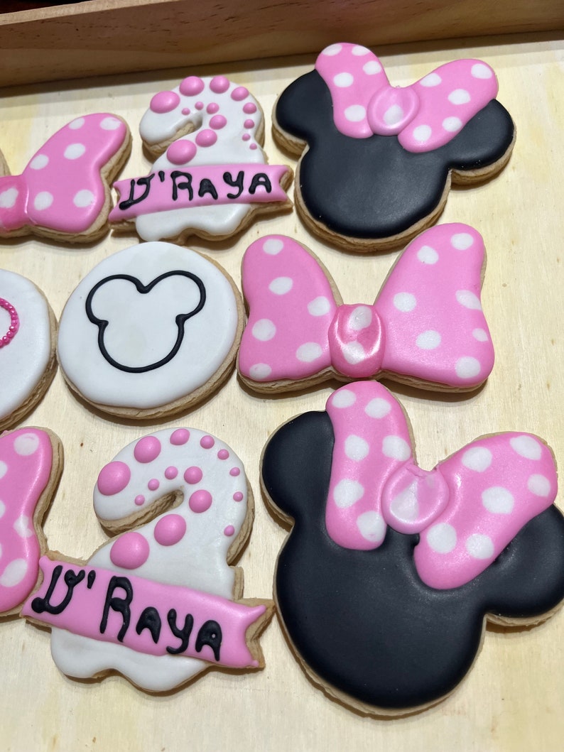 Minnie Pink White Sugar Cookies - Etsy