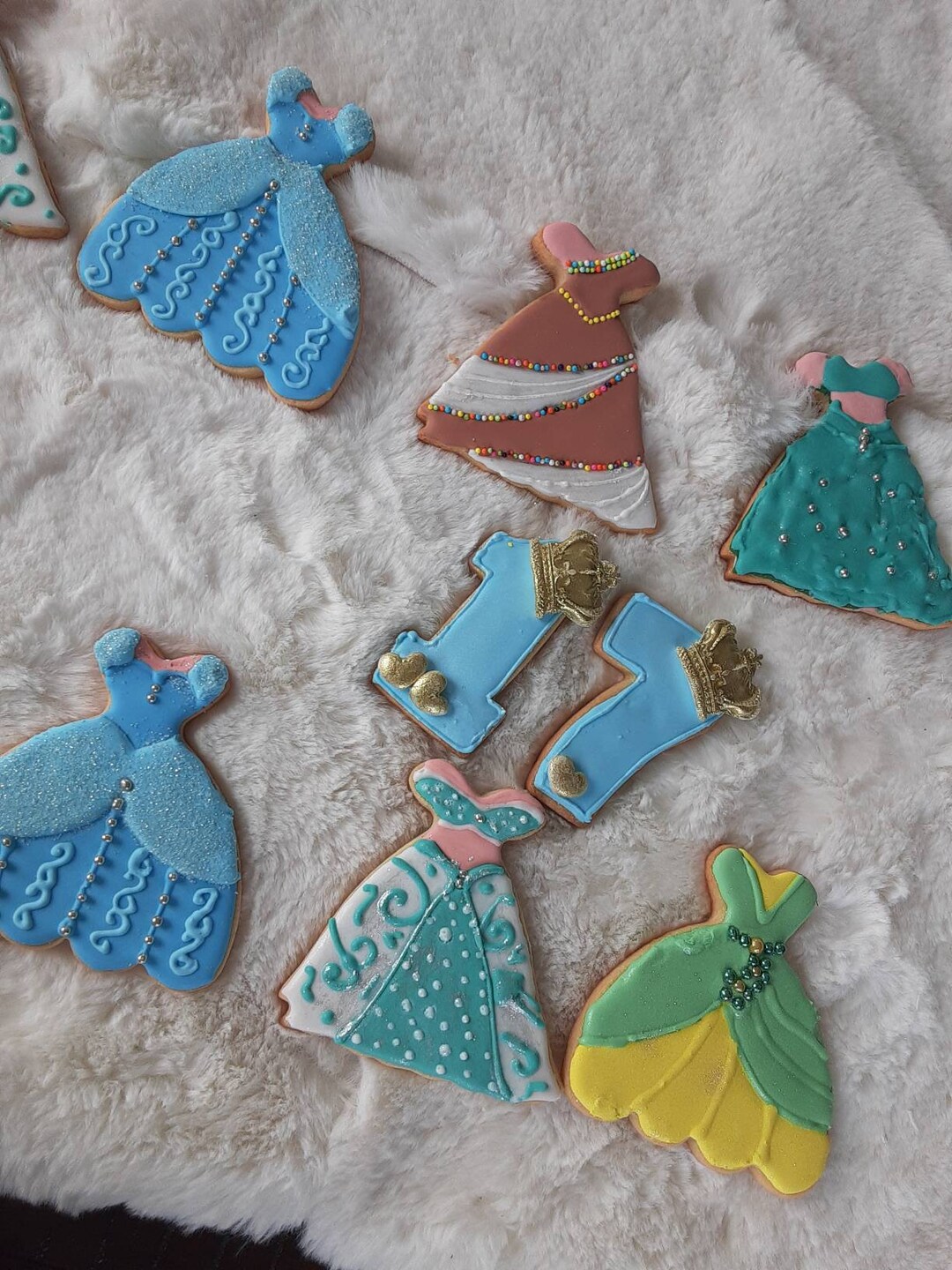 Princess Dresses Sugar Cookies - Etsy