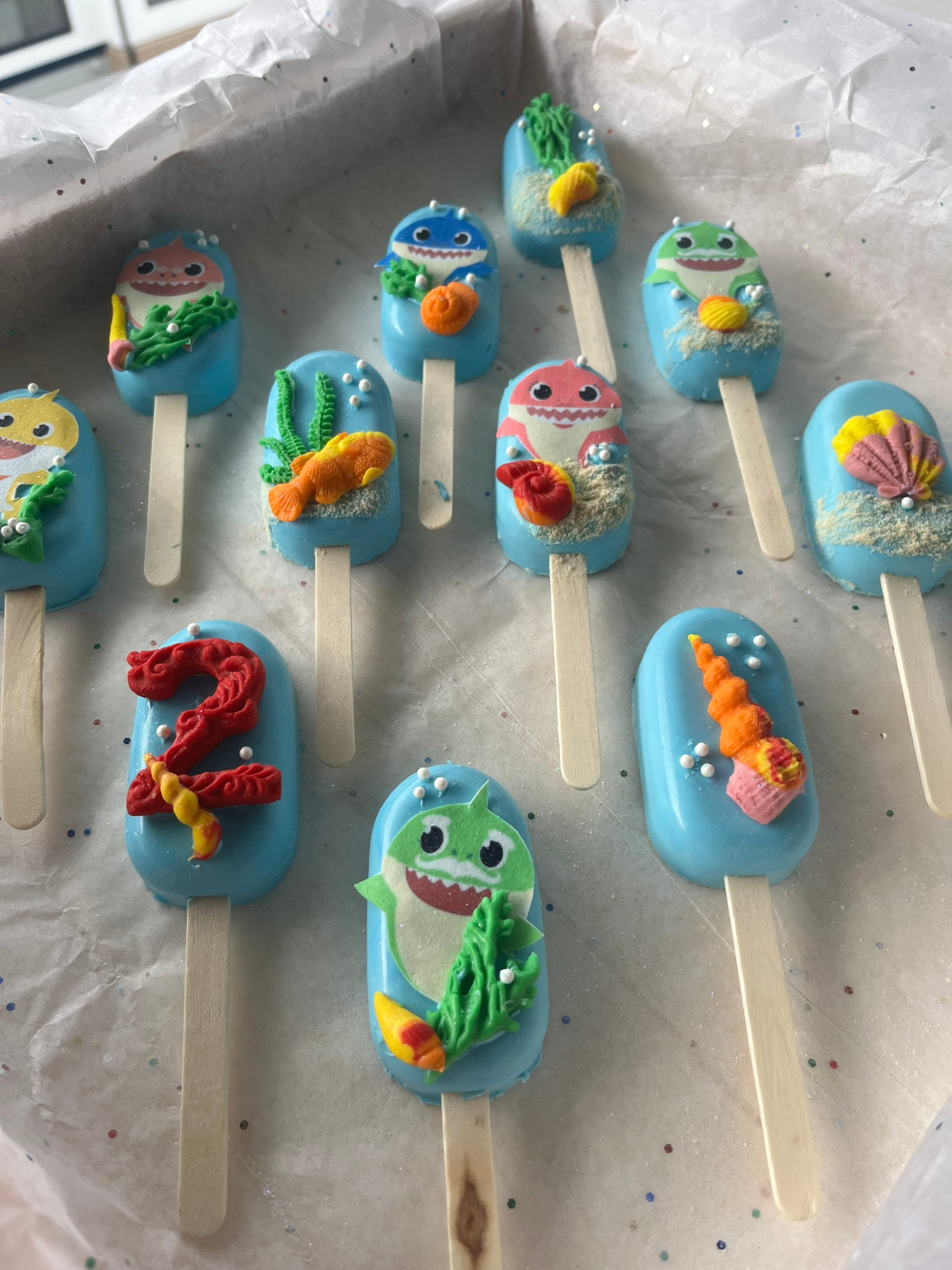 Baby Shark Cakesicles - Etsy