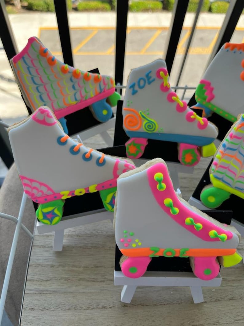 Roller Skate Neon Sugar Cookies - Etsy