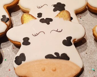 Cow Sugar Cookies - Etsy