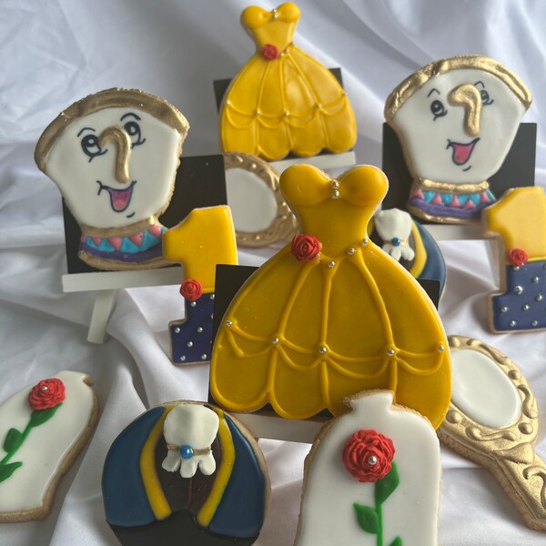 Beauty and the Beast Cookies - Etsy