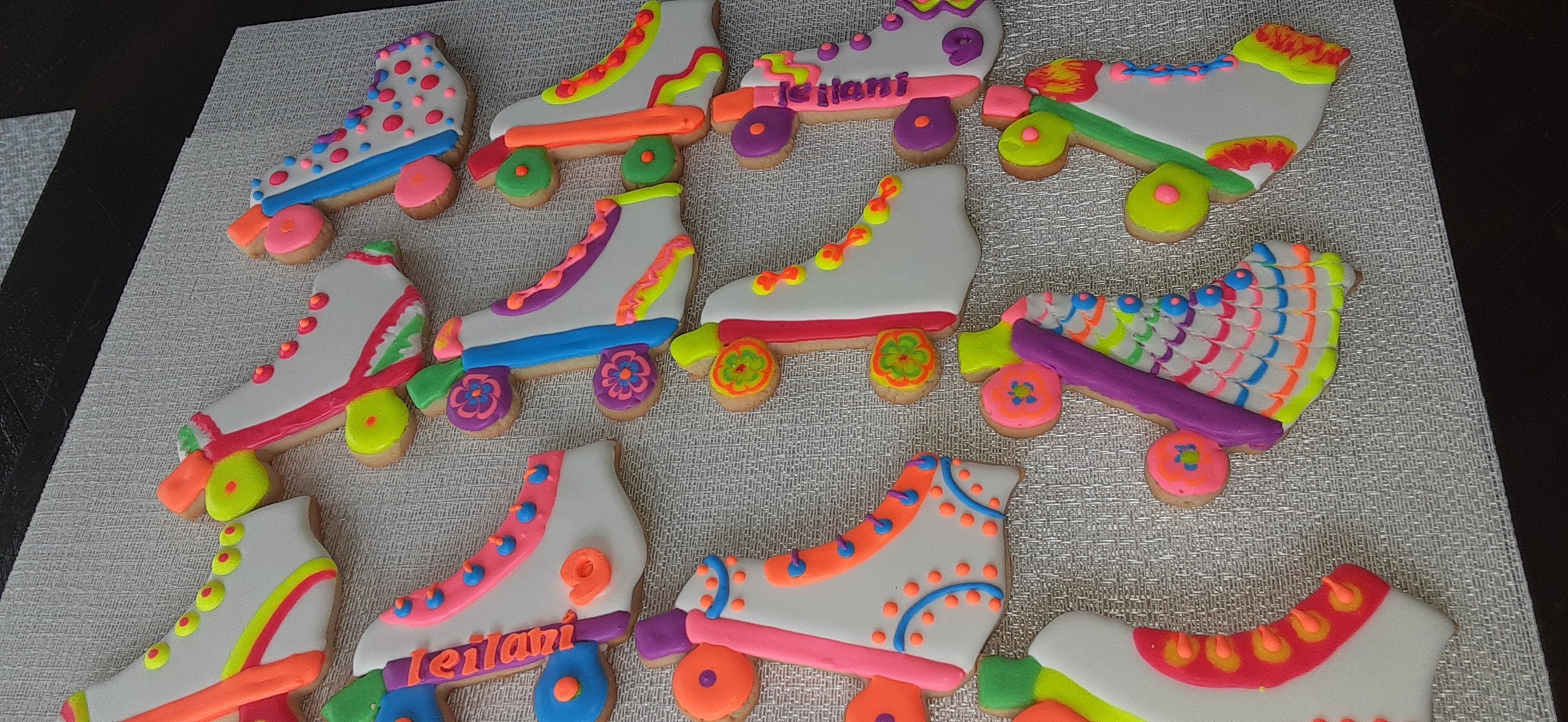 Roller Skate Neon Sugar Cookies - Etsy