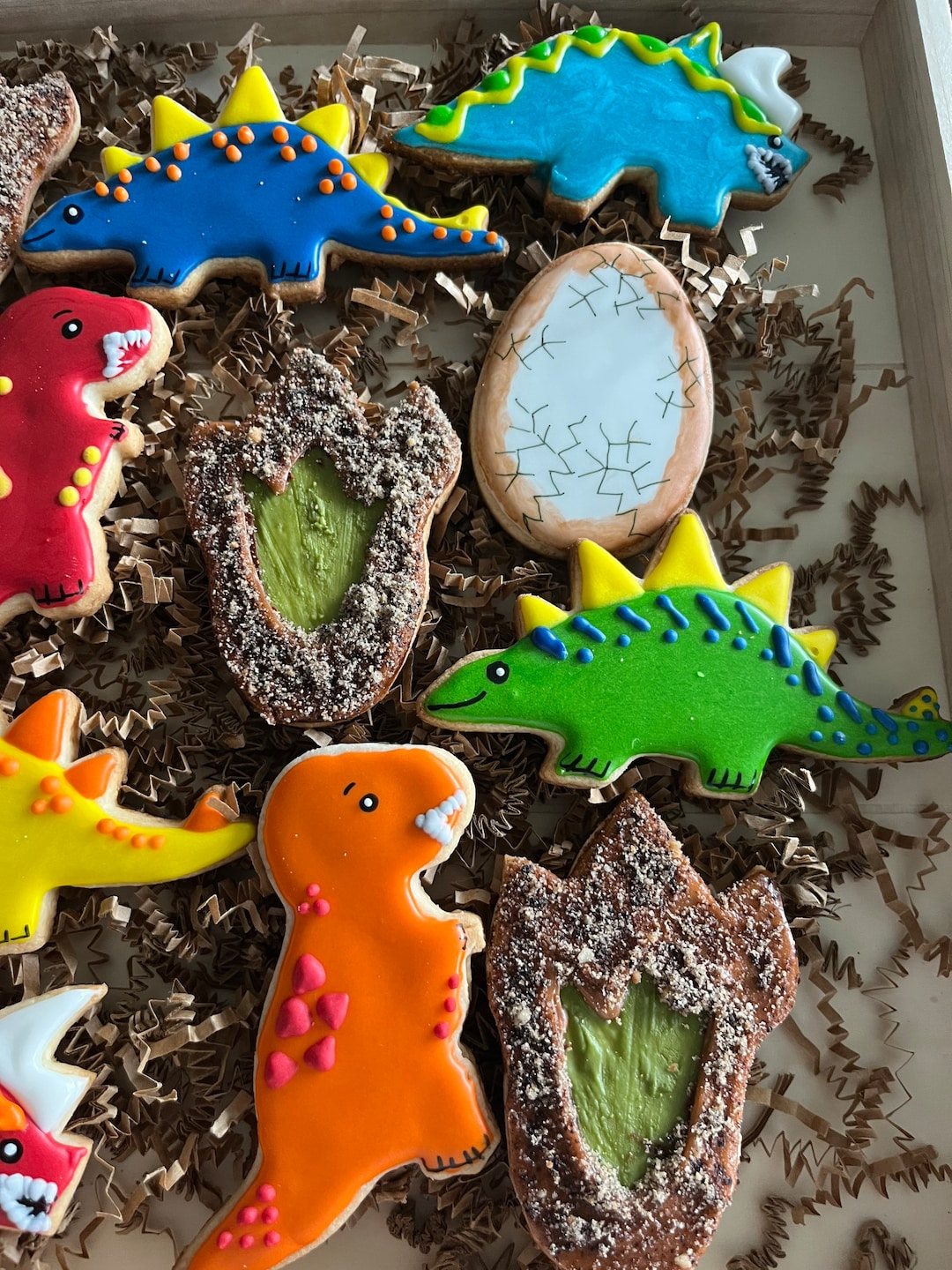 Dinosaur Sugar Cookies - Etsy