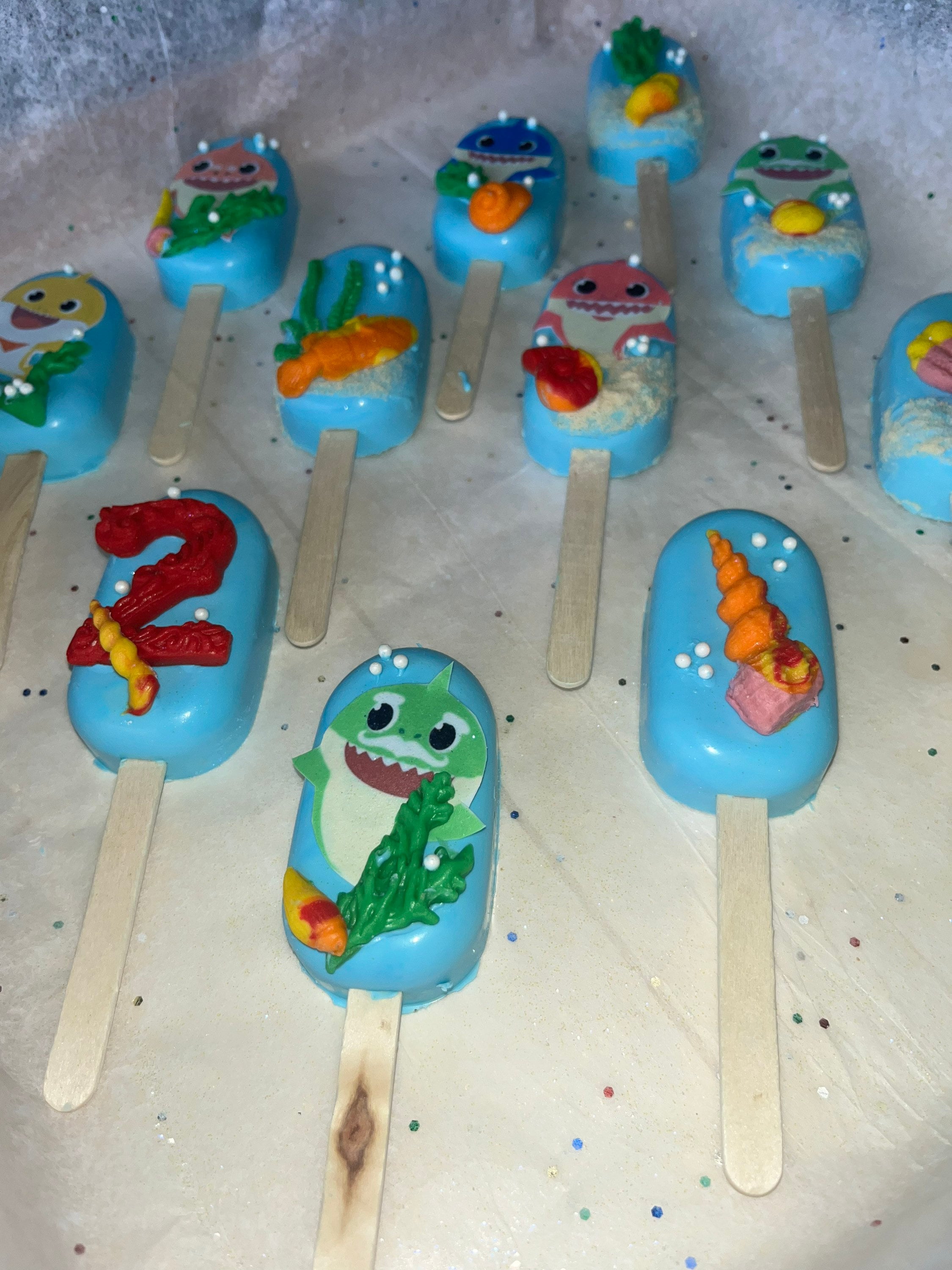 Baby Shark Cakesicles - Etsy
