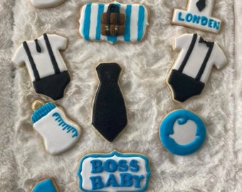 Custom Boss Baby Themed Birthday Cookies. - Etsy
