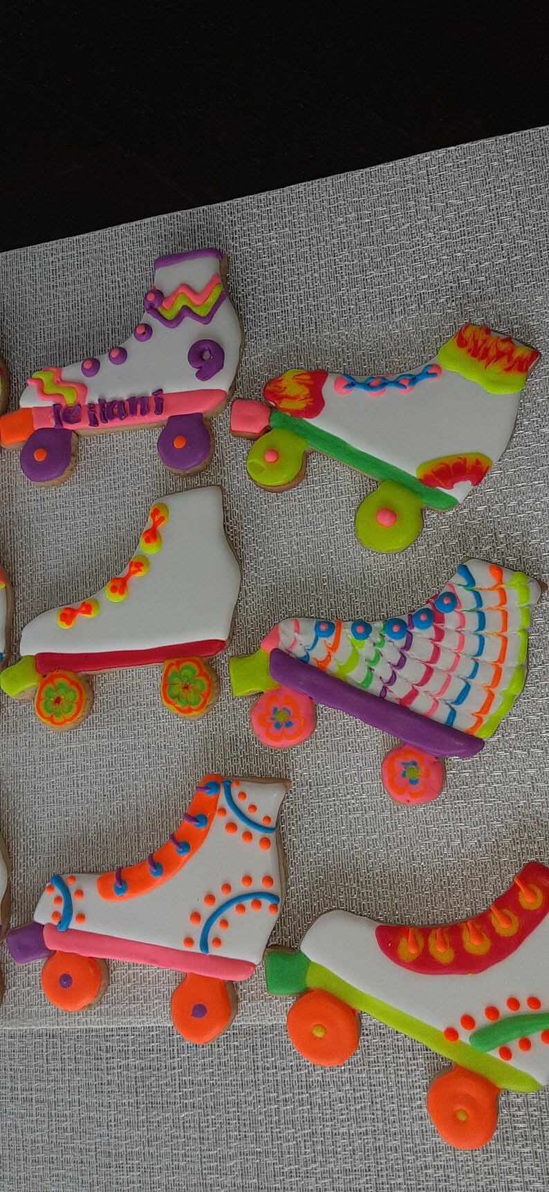 Roller Skate Neon Sugar Cookies - Etsy