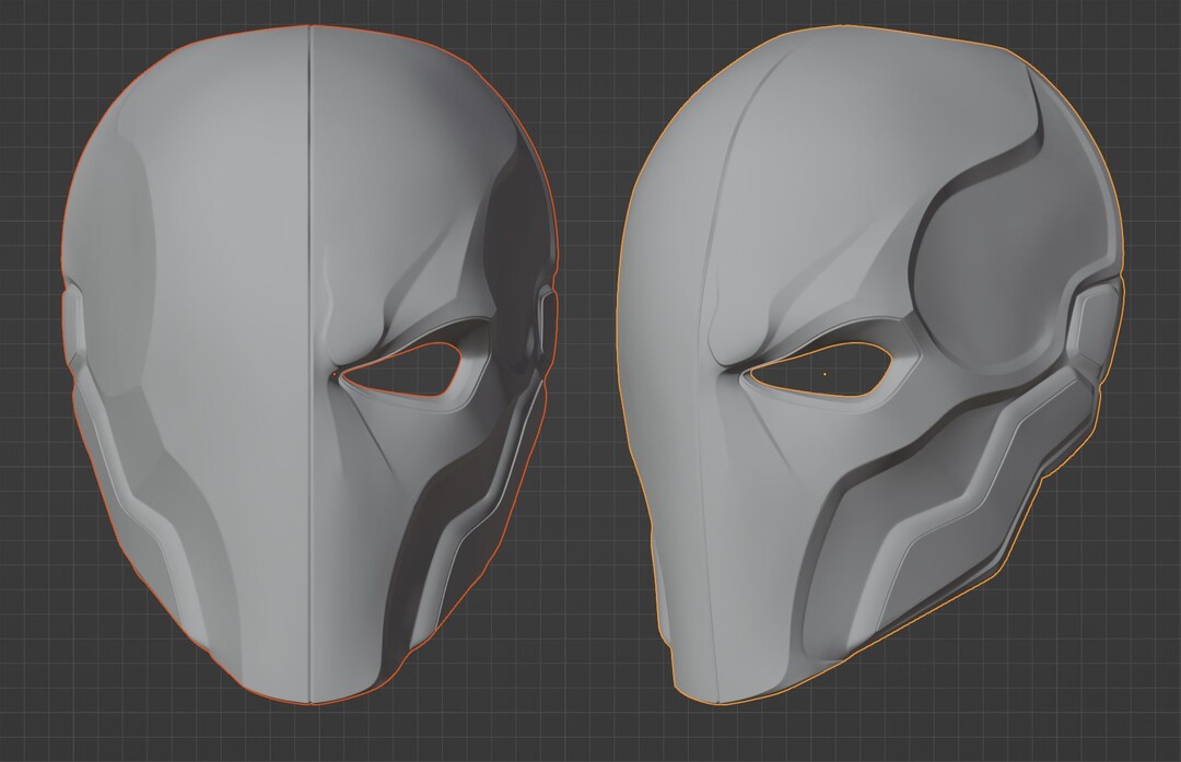 Deathstroke Front Mask 3D Prop File - Etsy