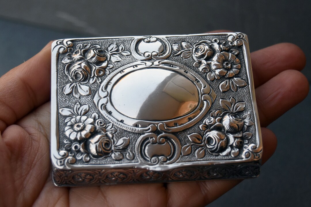 German Silver .800 Snuff or Trinket Box Made by Wilhelm Weinrauch From ...