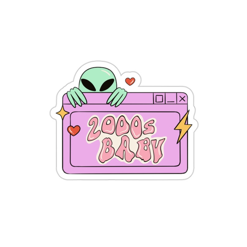 Y2k Alien Sticker - Etsy