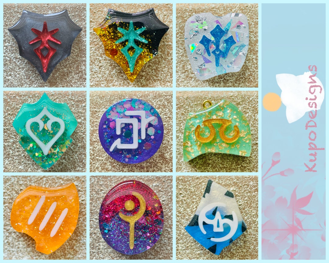 Simple Custom FFXIV Resin Job Stone - Etsy