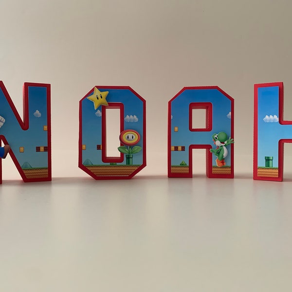 Super Mario Letters - Etsy Canada