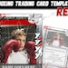 Boxing Trading Card Template- Red & Black- Google Slides- Sports- Edit ...