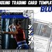 Boxing Trading Card Template- Blue & Black- Google Slides- Sports- Edit ...