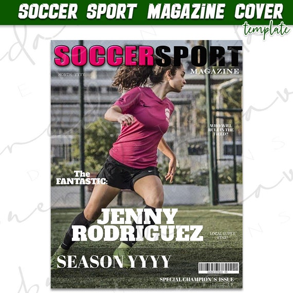 Soccer Magazine Cover Template